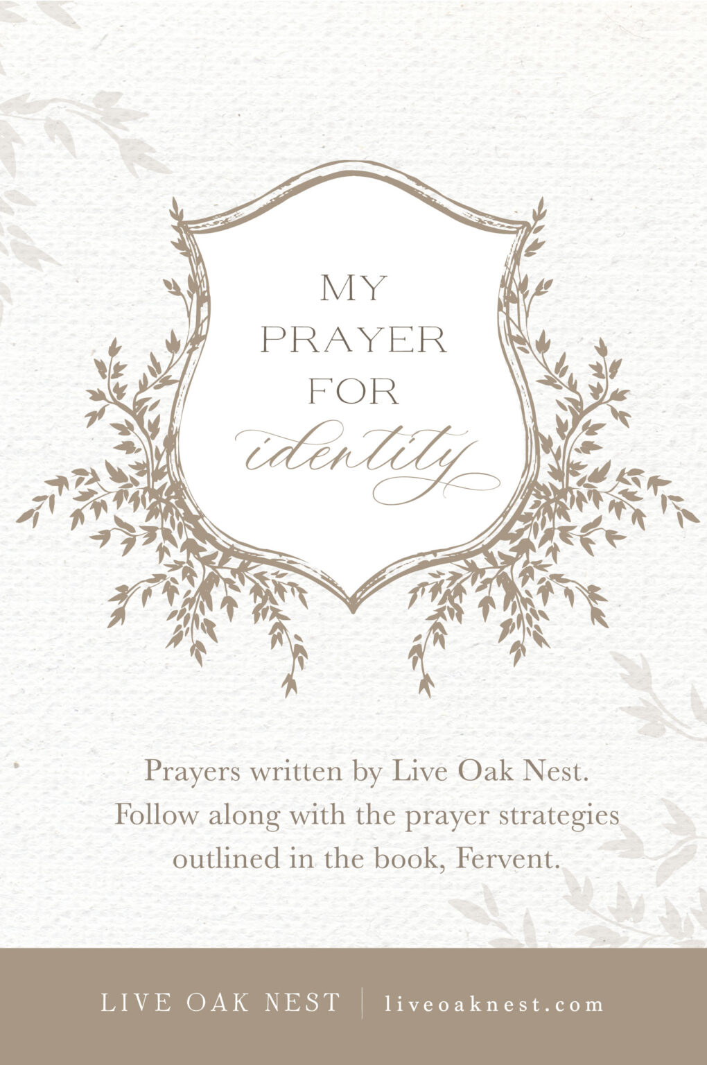 Prayer Strategy for Identity - Live Oak Nest
