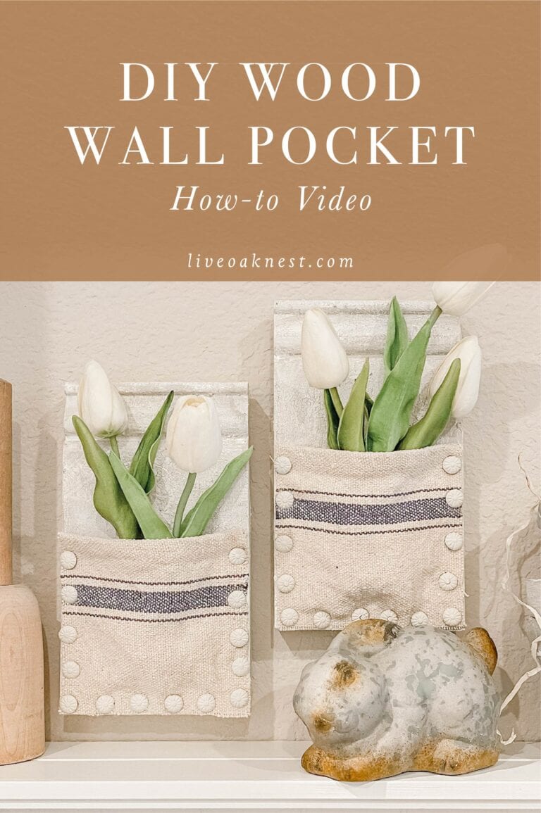 DIY Wood Wall Pocket - Live Oak Nest
