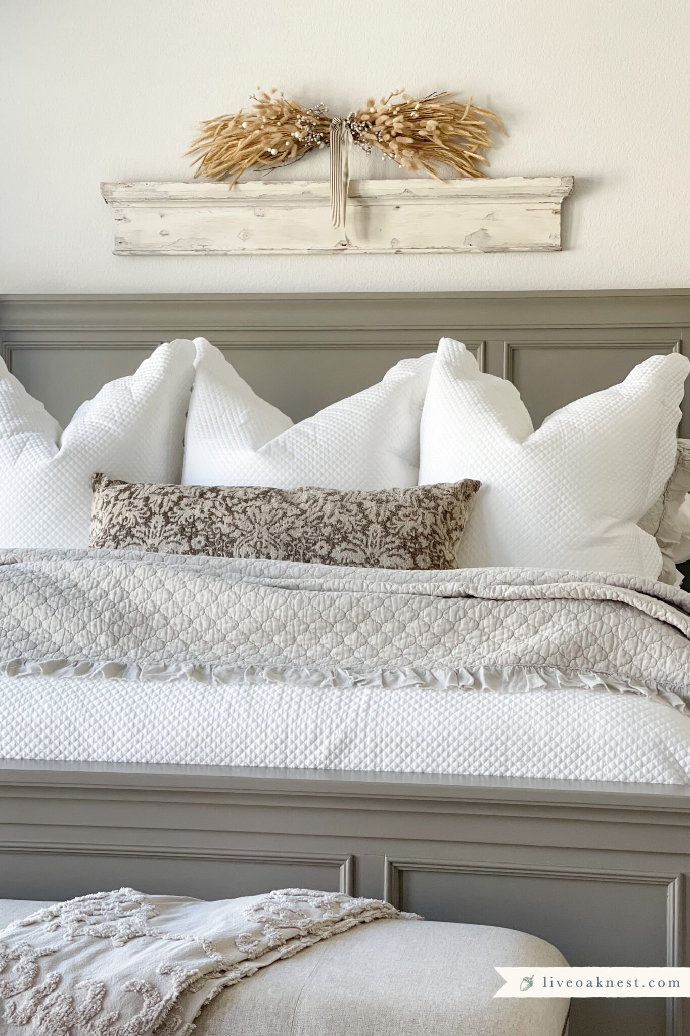 DIY Fall Swags - Live Oak Nest French Country Cottage Home