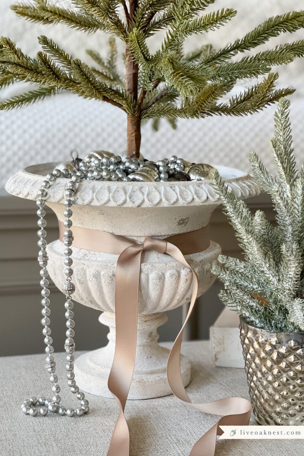 DIY French Christmas Tree - Live Oak Nest French Country Cottage Home