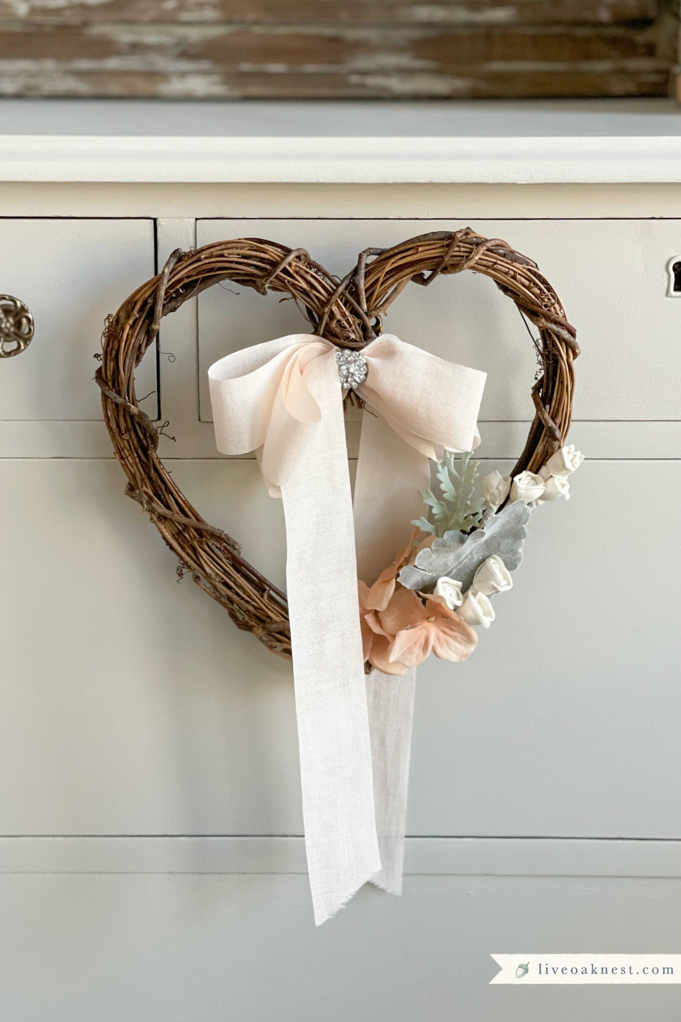 15 Pretty DIY Valentines Wreath Ideas Made With Love - Live Oak Nest