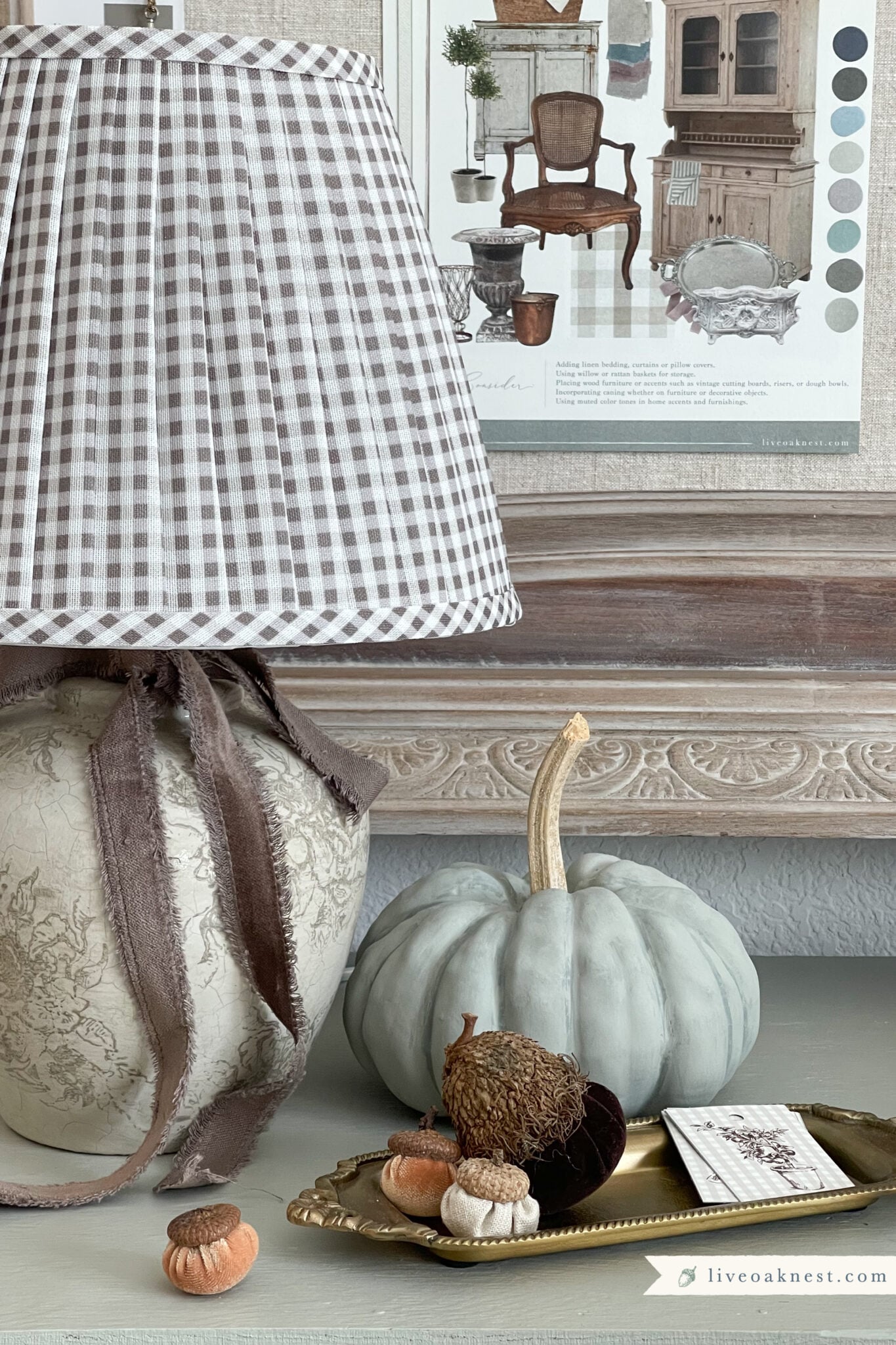 French Cottage Autumn Home Decor Inspiration - Live Oak Nest